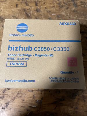 KONICA MINOLTA TNP48M Magenta Toner for Bizhub C3850 / C3350 | eBay
