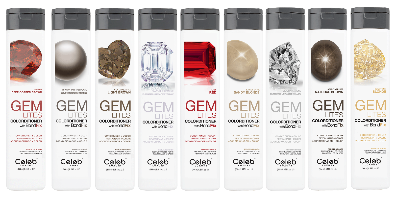 Celeb Luxury Viral/GEM Lites conditioner With Bond Fix 8.25oz/Choose ...