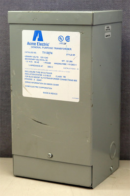 ACME Electric T113074 General Purpose Transformer 1.5kVA | eBay