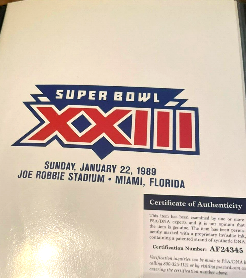 JERRY RICE 49E R'S GREAT AUTOGRAPHED 8X10 AND AUTH. BY PSA SUPERBOWL ...