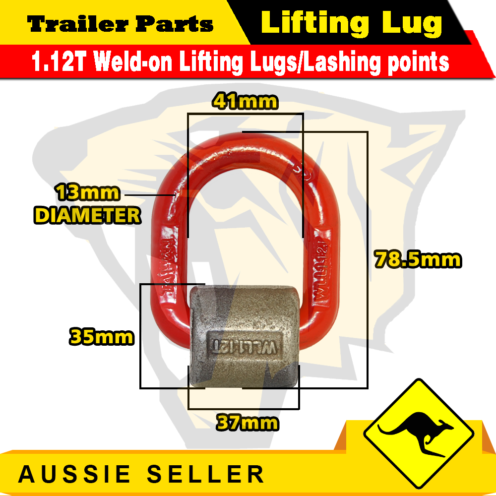 1.12T WLL Weld On Lifting Lug Truck Ute Lashing Point 4x4 Tie Sown Slid ...