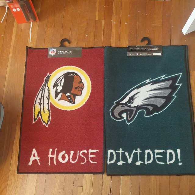 Washington Redskins - Philadelphia Eagles Divided All-star Rug 34x45 ...