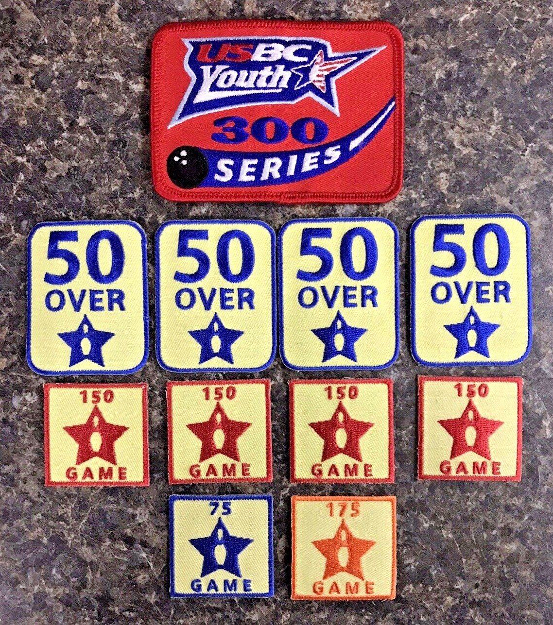 Lot of 11 USBC United States Bowling Congress Youth Patches 300 Series ...