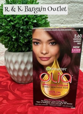 Garnier Olia Brilliant Color 5.60 Medium Garnet Red Permanent Hair ...