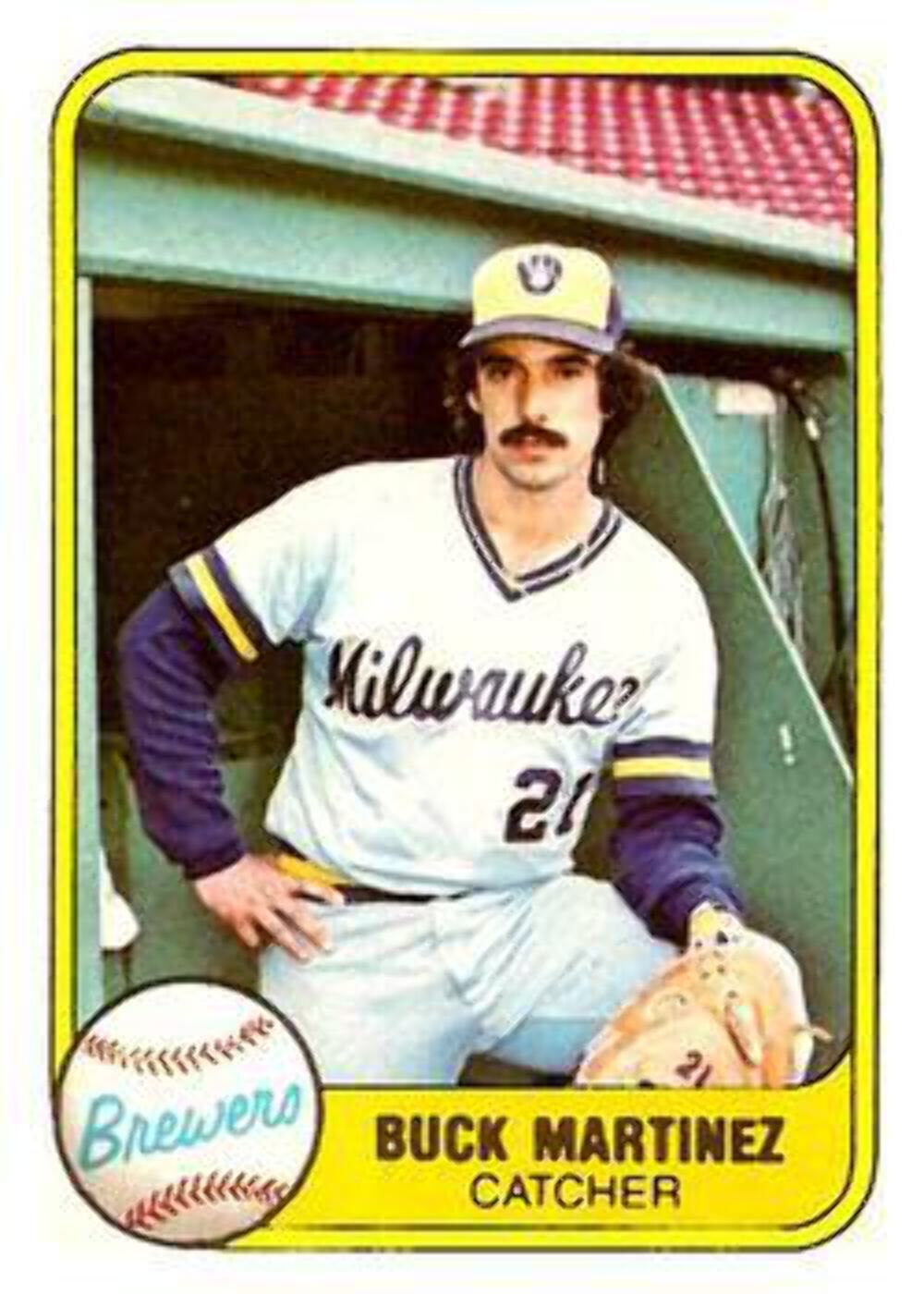 #526 Buck Martinez - Milwaukee Brewers - 1981 Fleer Baseball | eBay