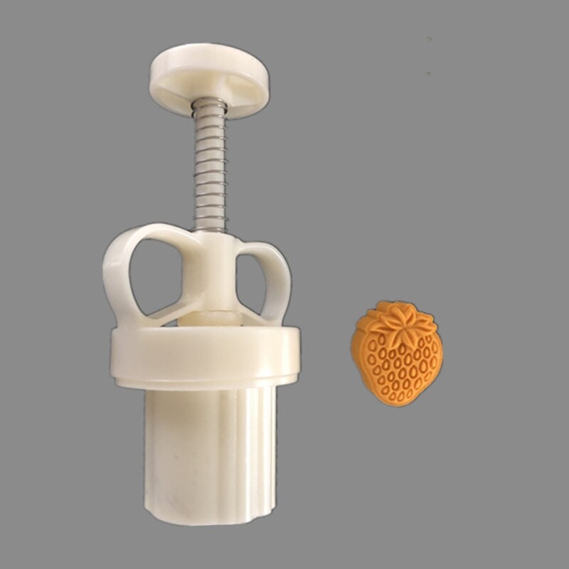 Autumn DIY Hand Press Strawberry Cookie Stamp Pastry Tool Maker | eBay