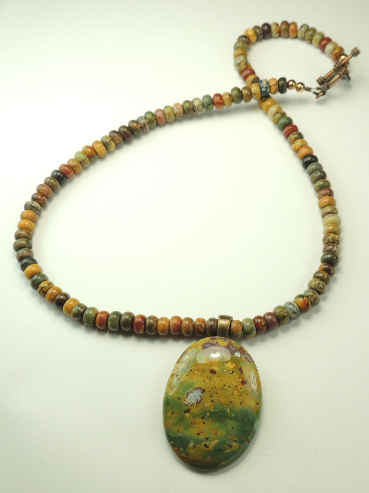 Red Creek Jasper Necklace & Jasper Pendant Handmade Jewelry | eBay UK