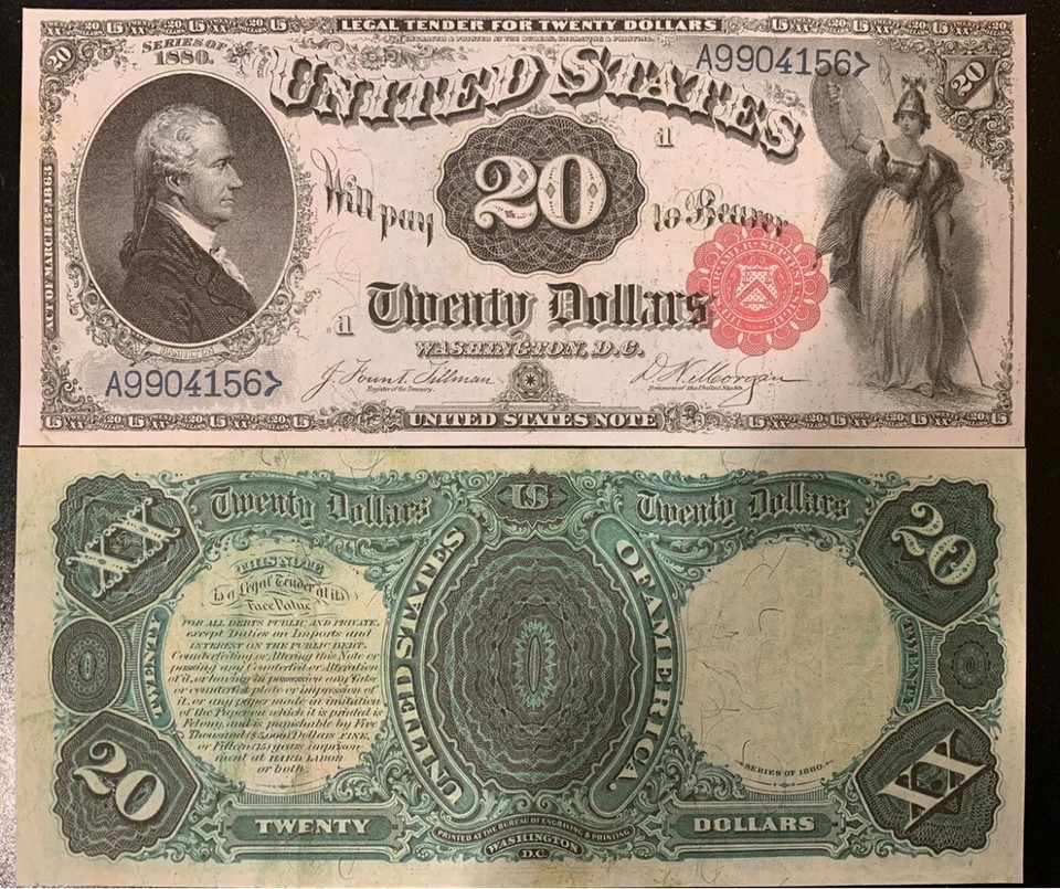 Reproduction 1880 United States Notes $1-$1000 1880 Paper Money See ...