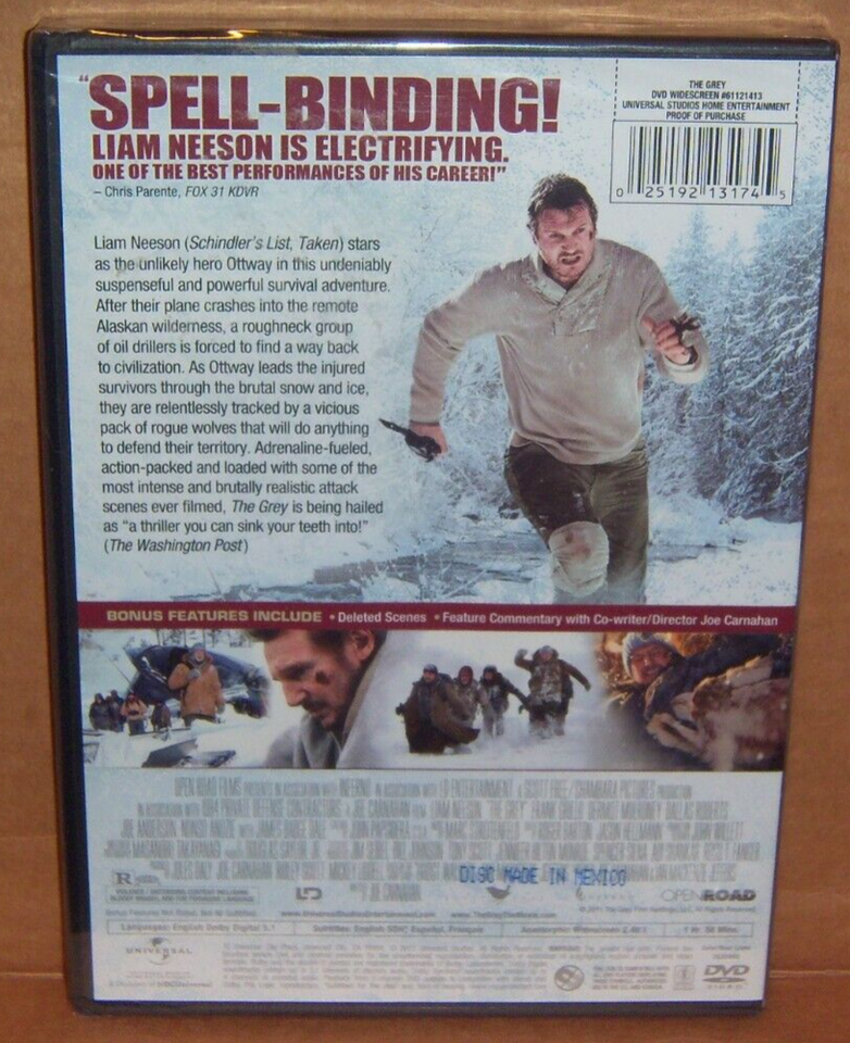 The Grey (DVD, 2012) Liam Neeson 25192131745 | eBay