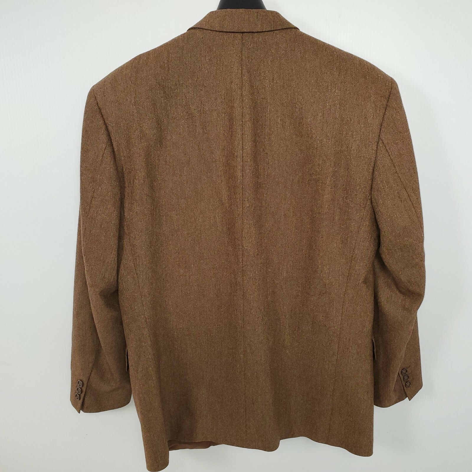 BOSS HUGO BOSS Mens Size 40 Brown Suit Jacket 100% Virign Wool 3 Button ...