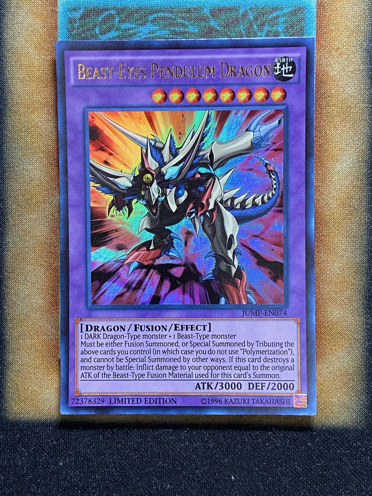 Yugioh Beast-Eyes Pendulum Dragon JUMP-EN074 Ultra Rare Limited Edition ...