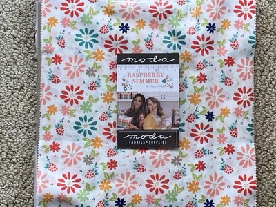 Moda Fabric, Raspberry Summer by Sherri And Chelsi, One Layer Cake, 10 ...