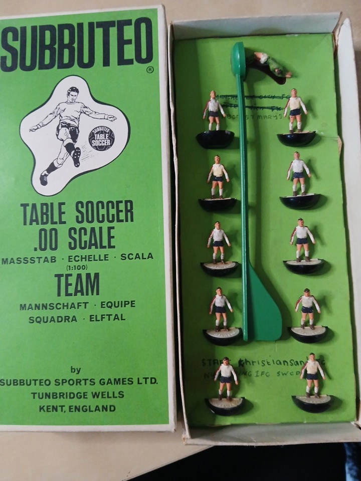 Vintage Subbuteo OO Scale Football Team – IK Start (Kristiansand ...