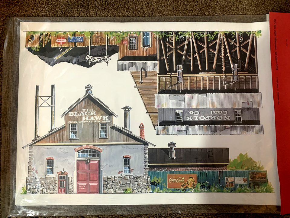 Walthers Scene Master HO Scale Instant Buildings Main Street, Back ...