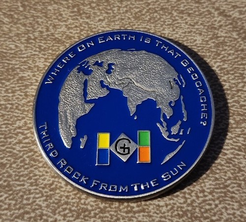 Geocache Earth Geocoin Trackable & Activated....Free Shipping! See Desc ...