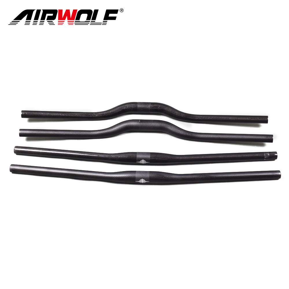 T800 Full Carbon Fiber Mountain Bike Flat Riser Bar 31.8*580-720 Carbon ...