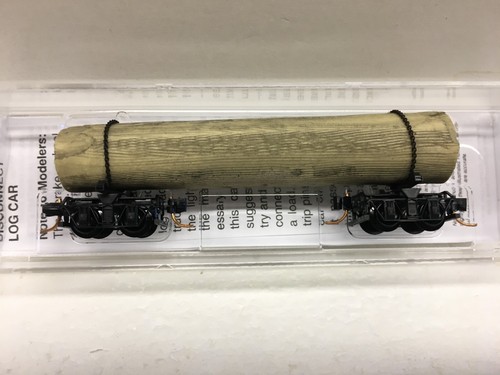 N Scale Micro Trains MTL 113 00 740 Disconnected Log Car w/Factory Load ...