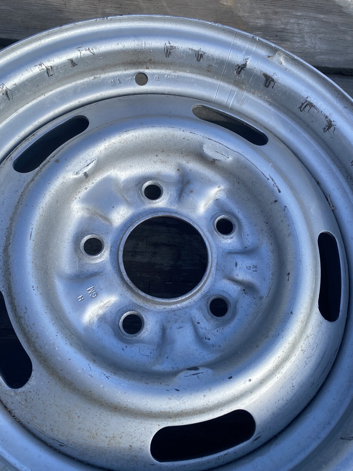 14x6 Chevy Rally Wheel 1969 Chevelle Camaro YW Code K-1-9 1969 GM ...