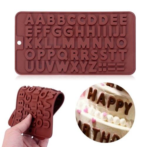Truffle Number Letter Baking Tool Cake Molds Chocolate Mould Silicone ...