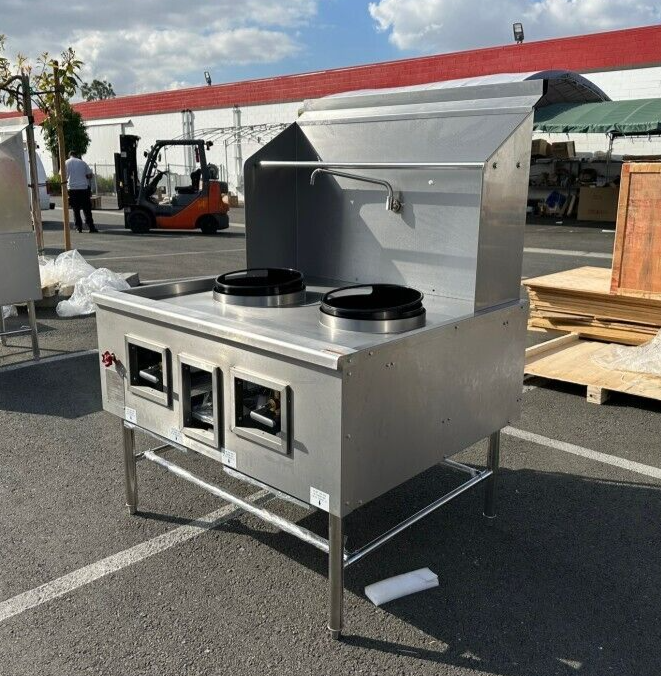 NEW 13" Two Hole Wok Range Chinese Cuisine 200K BTU NSF Commercial ...