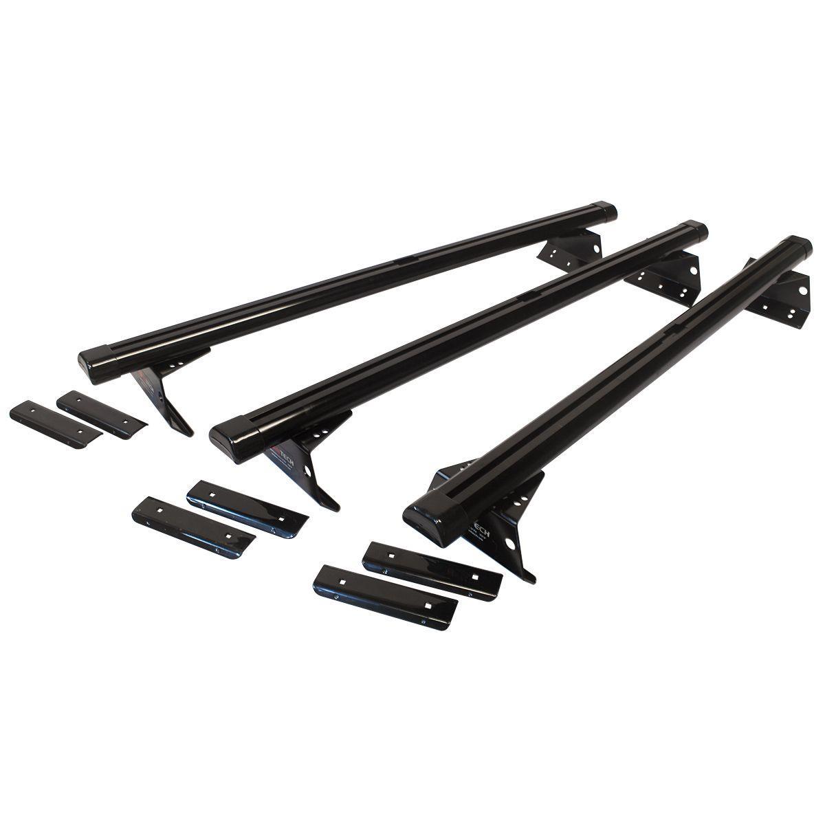 Vantech Black H3 3 Bar Aluminum Ladder Roof Rack (no acc)GMC Savana ...
