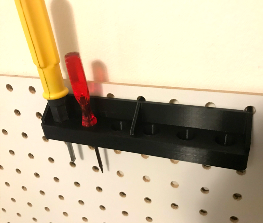 Pegboard Screwdriver Holder Tool Utility Hooks 2 Pieces 3D Printed | eBay