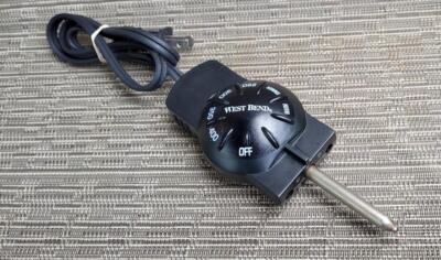 West Bend Skillet Power Cord Model #9 Automatic Electric Heat Control ...