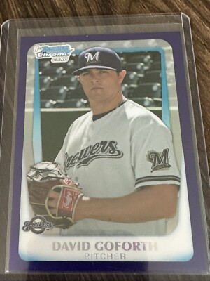 2011 Bowman Chrome Draft David Goforth Purple Refractor #BDPP50 | eBay