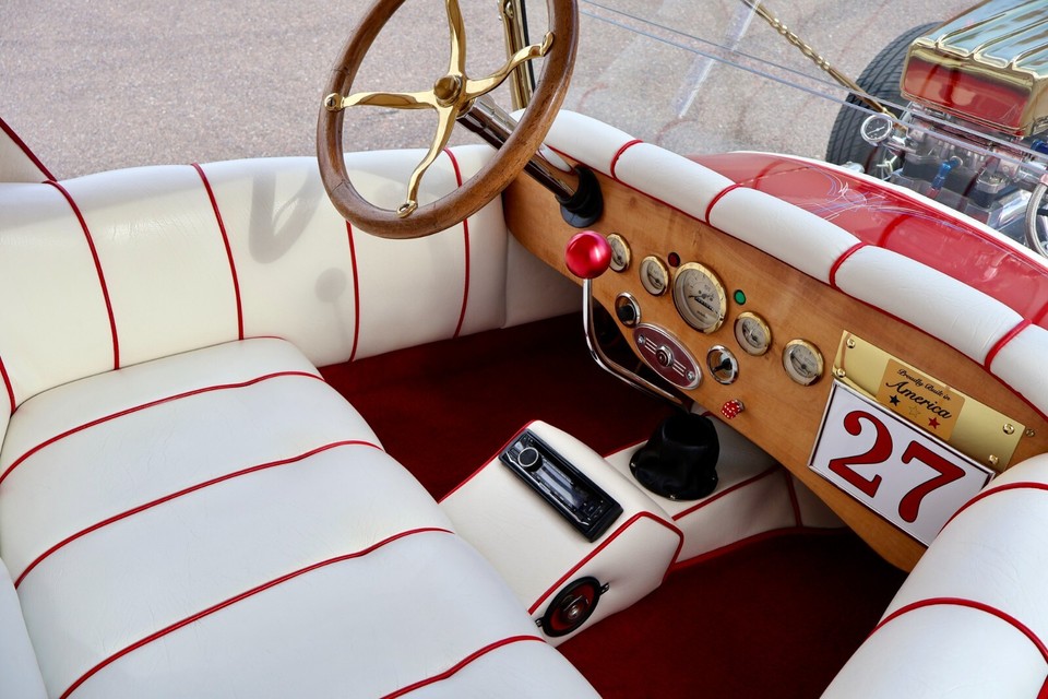 1927 Ford a Roadster Model T Bucket V8 350 Chevy Kit Car Replica Brass ...