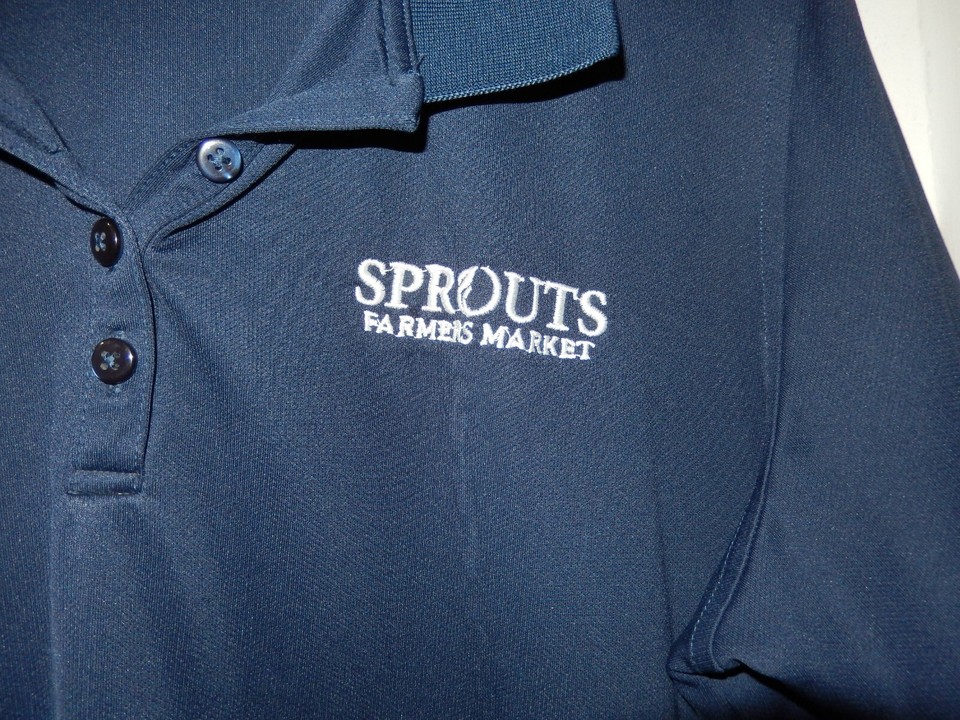 Sprouts Farmers Market Ladies Blue Polo Shirt 2X Manager Uniform | eBay