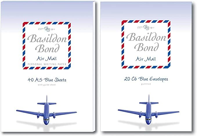 Basildon Bond Paper Writing Set Includes Writing Pad & Envelopes ...