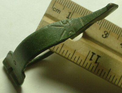 RARE Original ancinet Roman ZOOMORPHIC WOLF Bow fibula brooch artifact ...