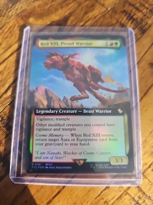 Red X111 Proud Warrior MTG Extended Art Foil | eBay
