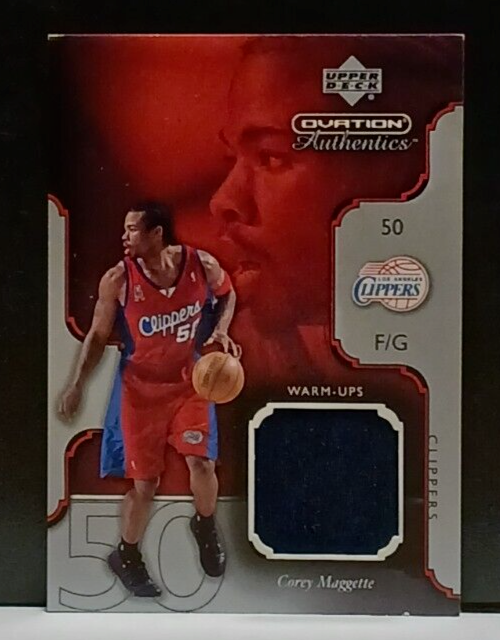 Corey Maggette 2002-03 Upper Deck Ovation Authentics Warm-Ups #CM-W ...