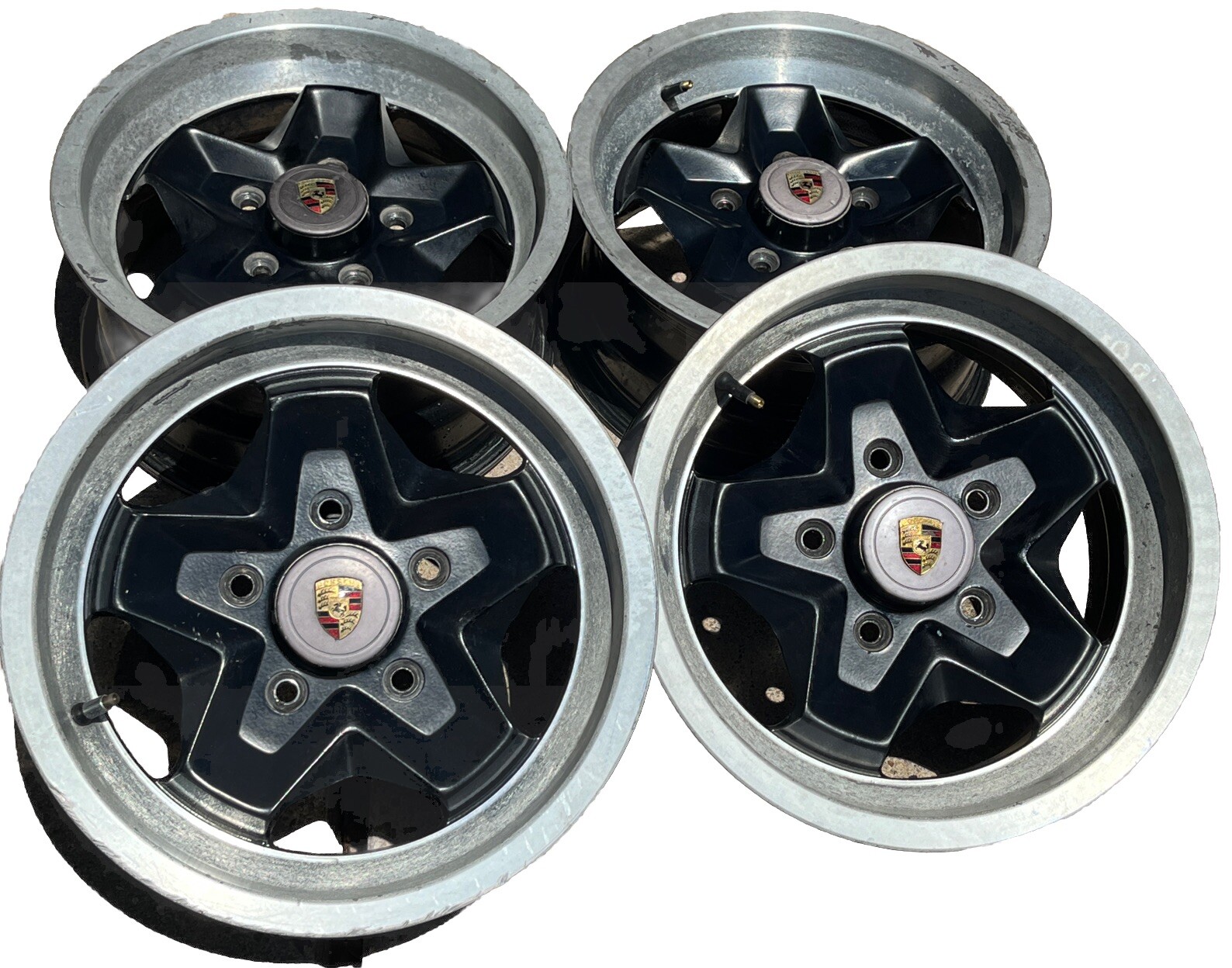 OEM Porsche 911 944 15x7 Cookie Cutter Wheels and Center Caps | eBay