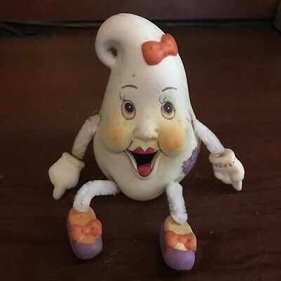 Rare Vintage Ceramic Female Humpty Dumpty with pipe cleaner arms and ...