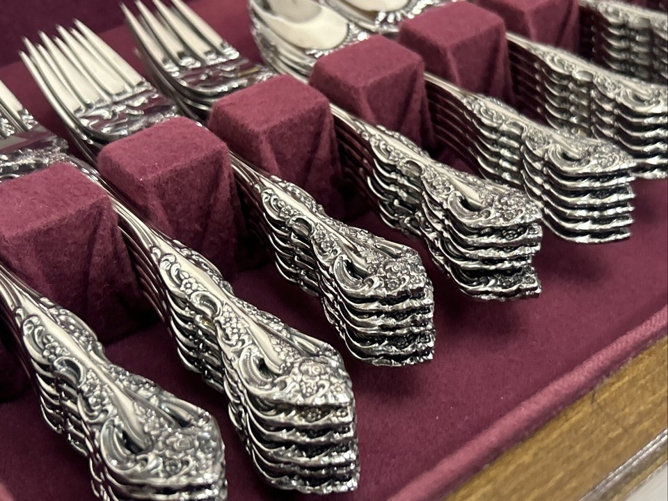 Oneida Michelangelo Cube Stainless Flatware 12 /6 Pc Serving Sets 72 ...