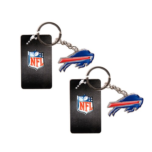 2x NFL Buffalo Bills Keyring Steel Keychain 4cm Holder Backpack Bags ...
