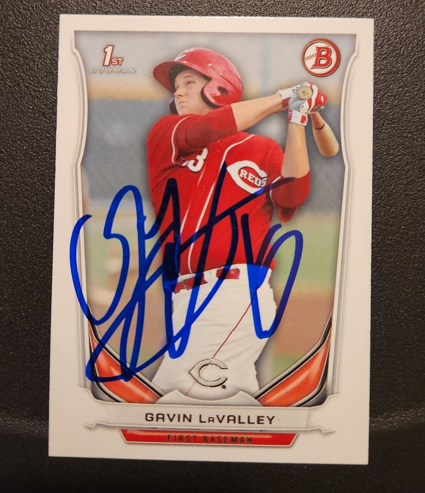 Gavin LaValley Autograph Signed 2014 Bowman 1st Cincinnati Reds | eBay