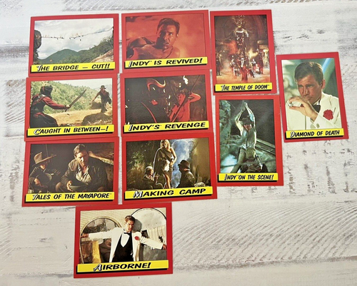 Indiana Jones Trading Cards 1984 Lot of 10 | eBay