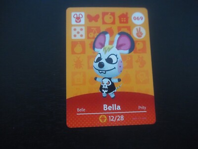 BELLA #069 Animal Crossing Amiibo Authentic Nintendo Mint Card - Series ...