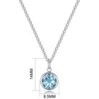 Light Blue Crystal Necklace Created with Zircondia® Crystals by Philip ...