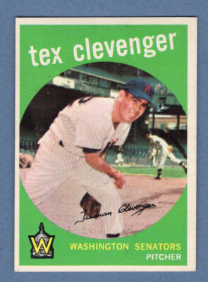 1959 Topps #298 Tex Clevenger EX-MT GO160 | eBay