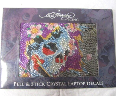 ED Hardy Aufkleber Sticker Toten 15" Seel & Stick Crystal Laptop Decals ...