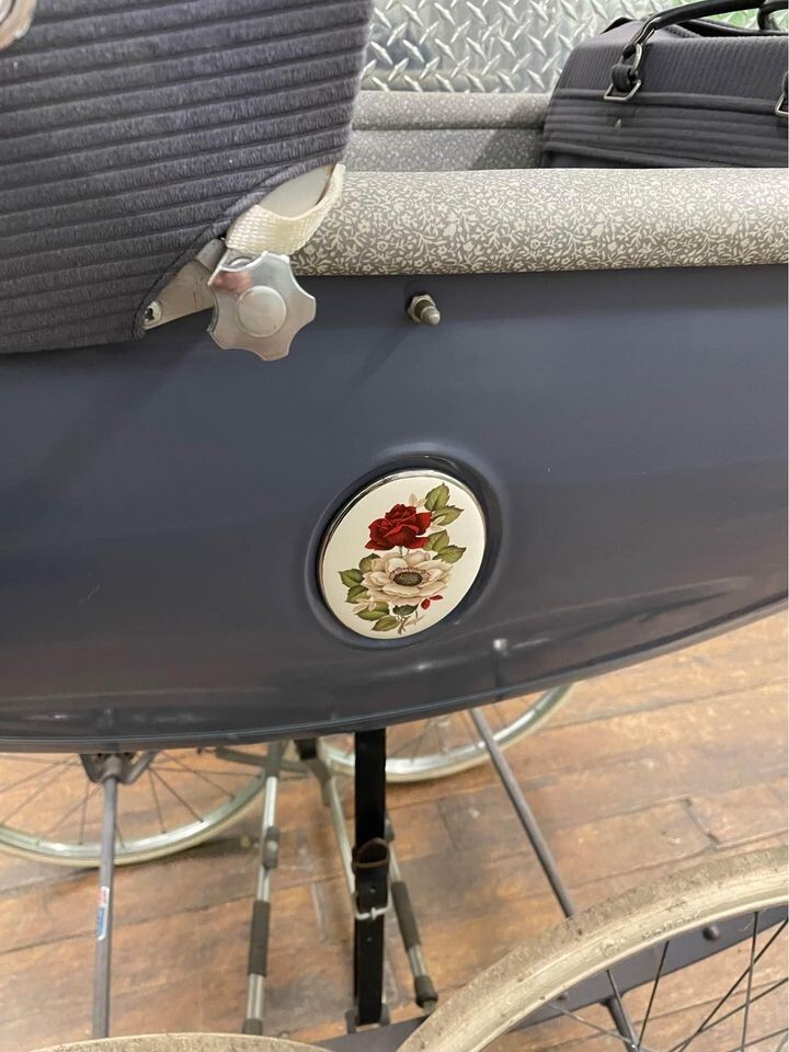 Vintage Silver Cross Baby Carriage Stroller VTG England Pram Doll Child ...