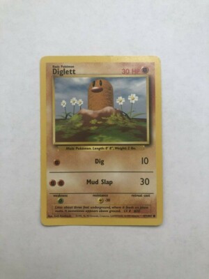 Diglett 1995 First Edition 47/102 Pokemon Card | eBay