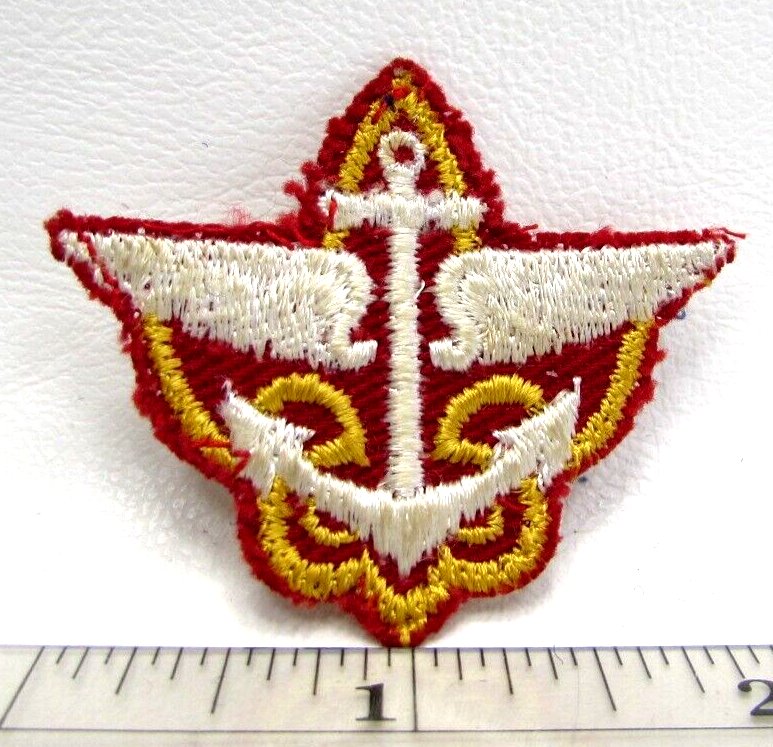 Vintage Explorer Award Patch Anchor Wings 1953 - 1965 Boy Scouts of ...