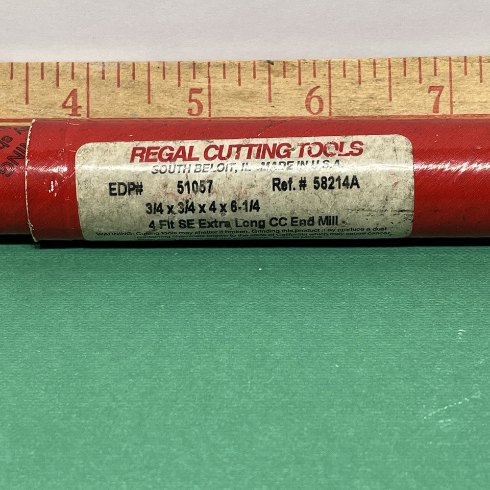Regal Cutting Tools 4 Flute Single End Extra Long Center Cutting End ...