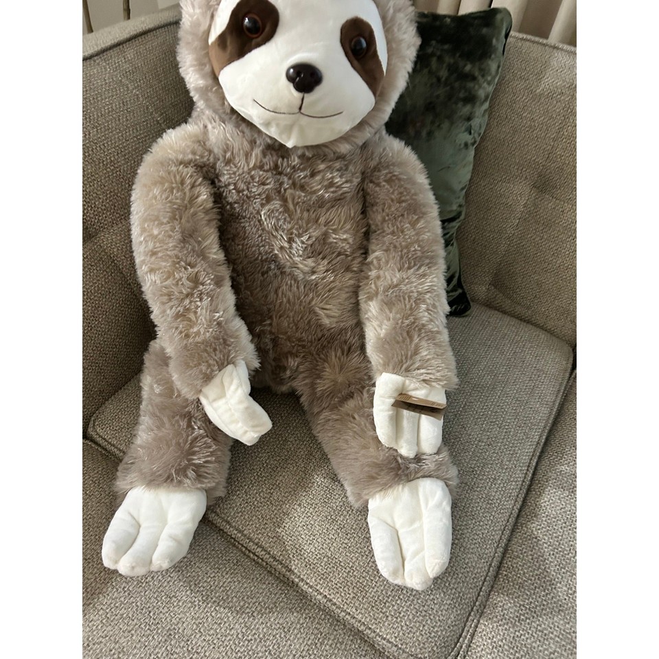 Jumbo-sized plush toy Sloth from The Petting Zoo | eBay