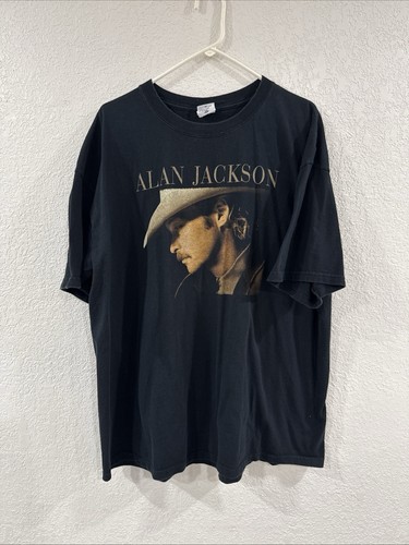 Vintage Alan Jackson Tshirt 90s Country Brown Graphic Concert Tee ...